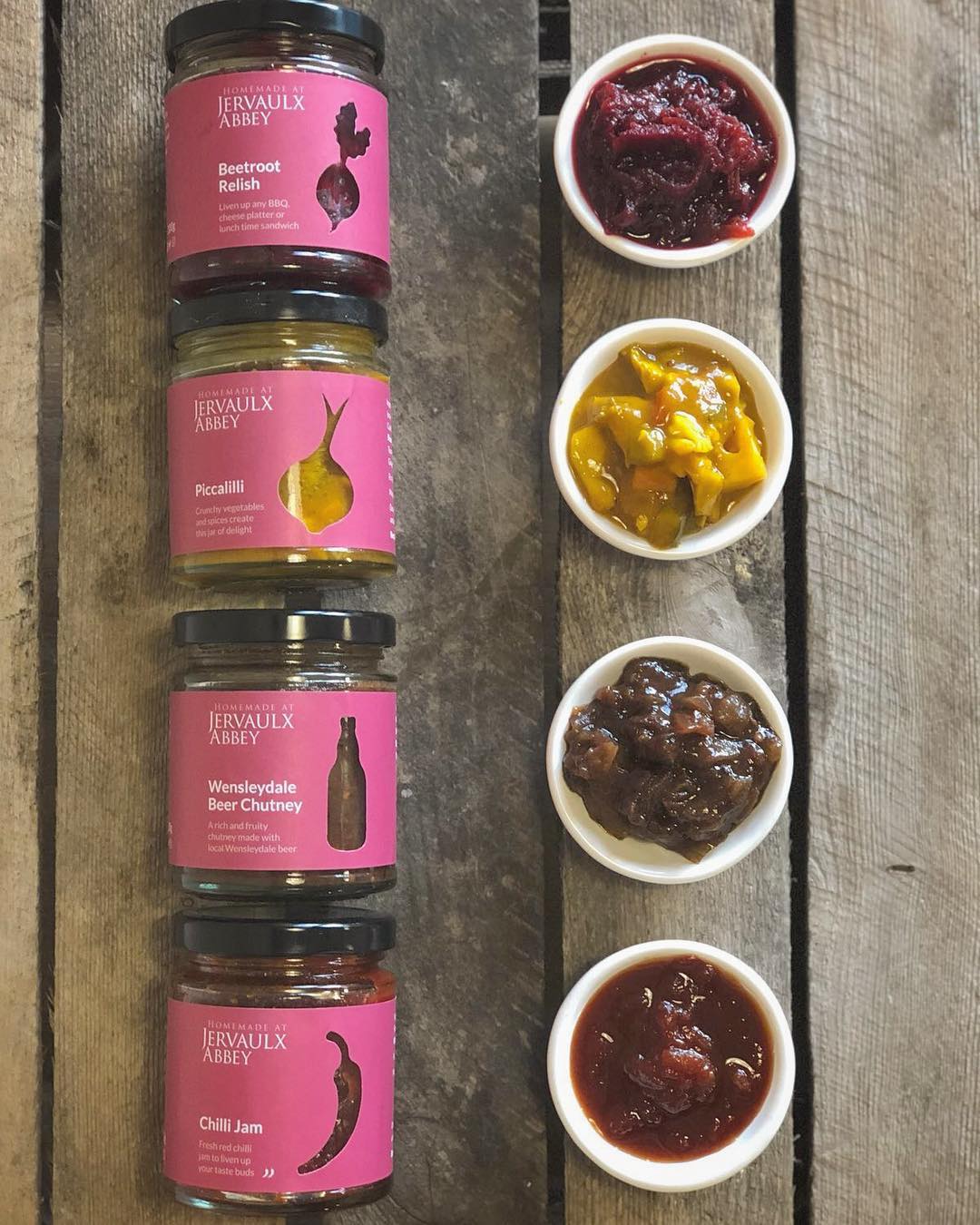 Jervaulx Abbey Chutney and Relish Labels – HBA Graphic Design